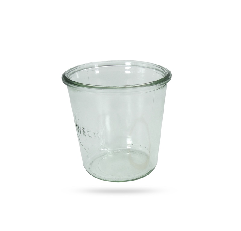 BOCAL VERRE WECK 580 ML DROIT D100 CORPS NU (6 U) - Sophissac
