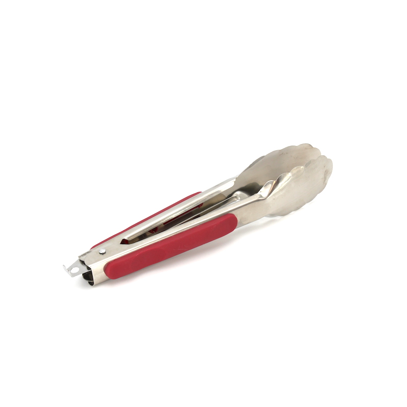 PINCE A SERVIR MULTI-USAGE 22 CM INOX POIGNEE ROUGE (1 U) - Sophissac